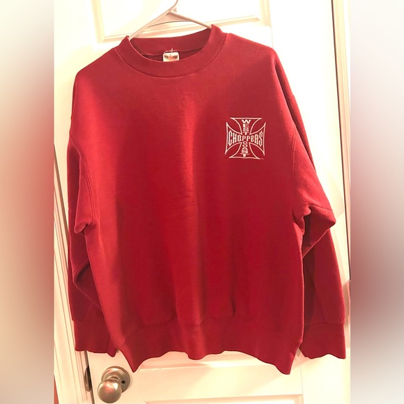Fruit of the Loom | Shirts | Vintage West Coast Choppers Red Iron Cross ...